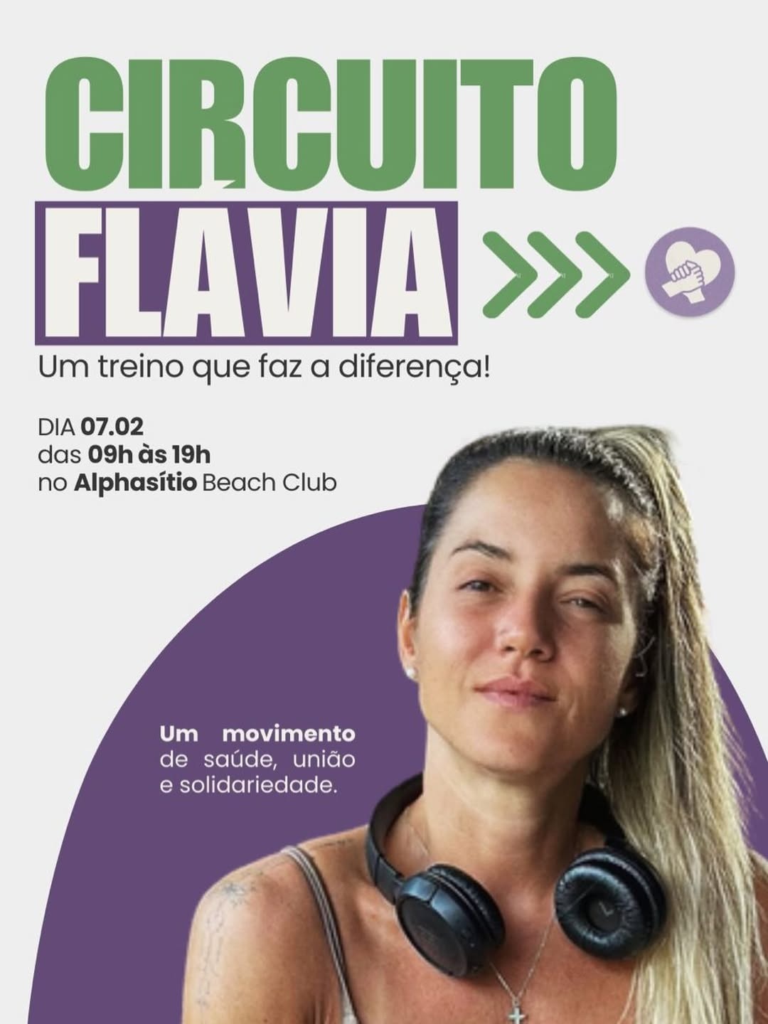 Circuito Flávia será dia 7/2, em prol de Flávia Bueno